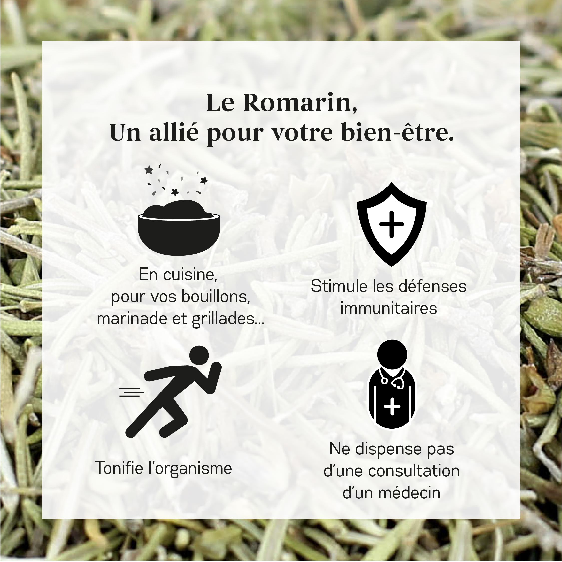 Romarin BIO - Origine France - En feuilles entières 100g - My Organic ...