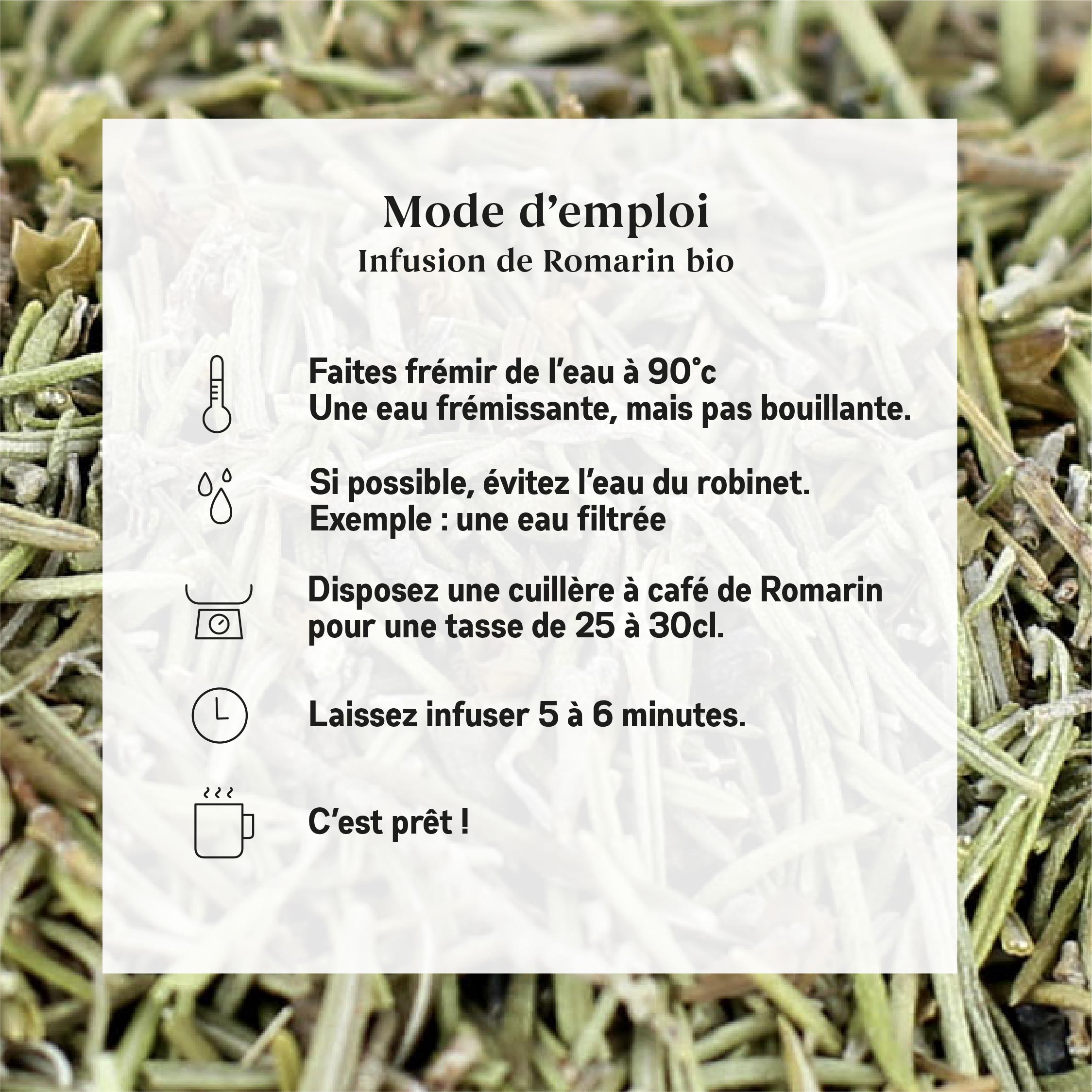 Romarin BIO - Origine France - En feuilles entières 100g - My Organic ...